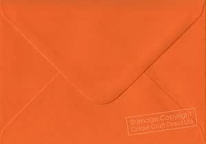 Amazon.com : Premier Envelopes Solid Orange C7 - 70 mm x 110 mm 100gsm ...