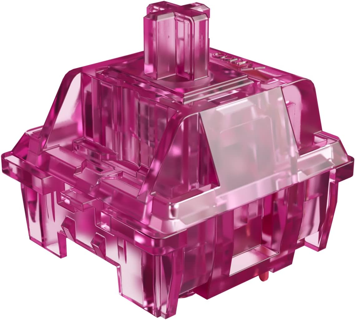 Amazon.com: Akko Keyboard Switches, CS Crystal Wine Red Linear Switches ...