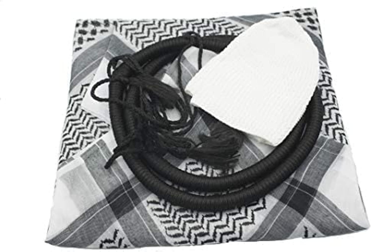 WHITE RAYS KIDS TRADITIONAL ARABIC HEAD SCARF SET WITH GUTRA/SHEMAGH ...