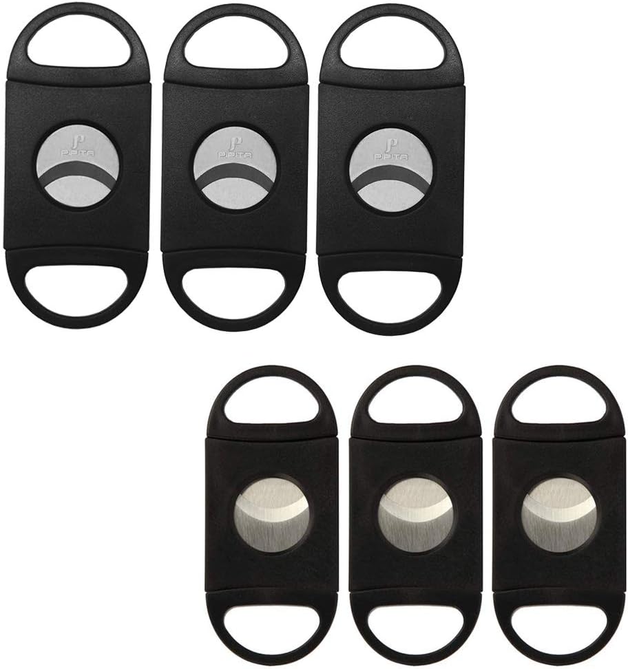 PIPITA Cigar Cutters Black Plastic Guillotine Cigar Cutter Pocket ...
