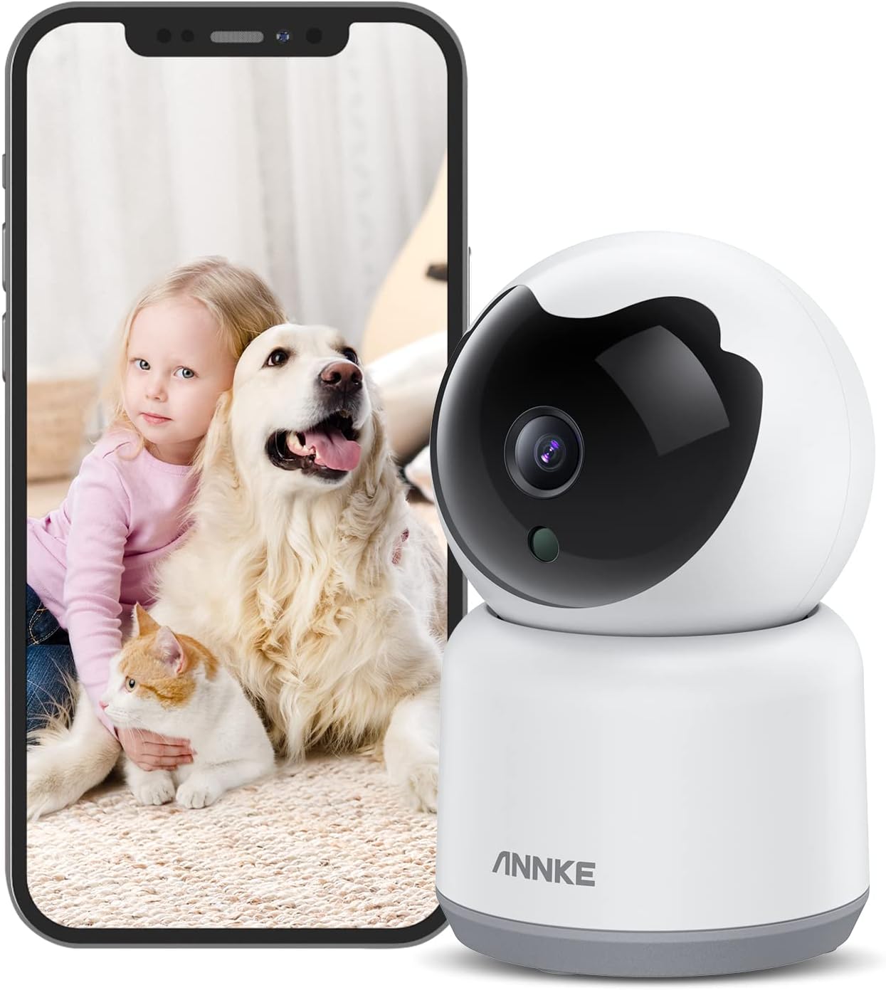 GALAYOU Security Camera Indoor - 2K WiFi Home Cameras for Baby Monitor ...