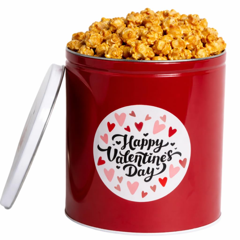 Amazon.com : Uncle Myron's Christmas Popcorn Tin - Caramel & Cheddar ...