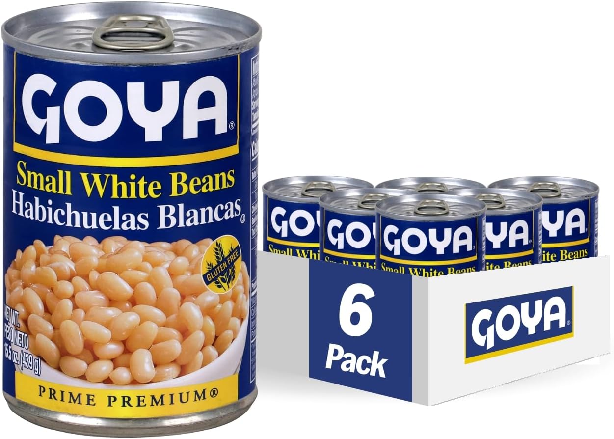 Amazon.com : Goya Premium Small White Beans, 15.5 Ounce (Pack of 6 ...