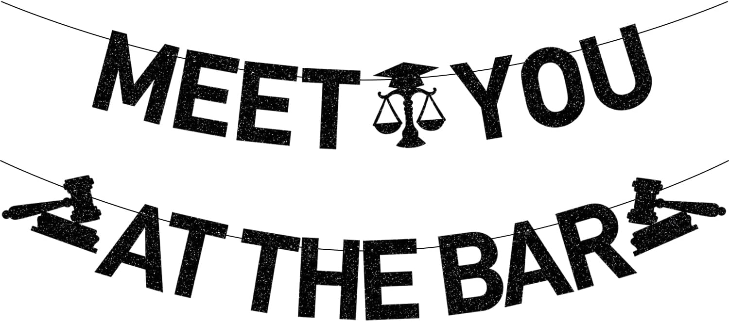 Amazon.com: Meet You at the Bar Banner, Law School Graduation ...