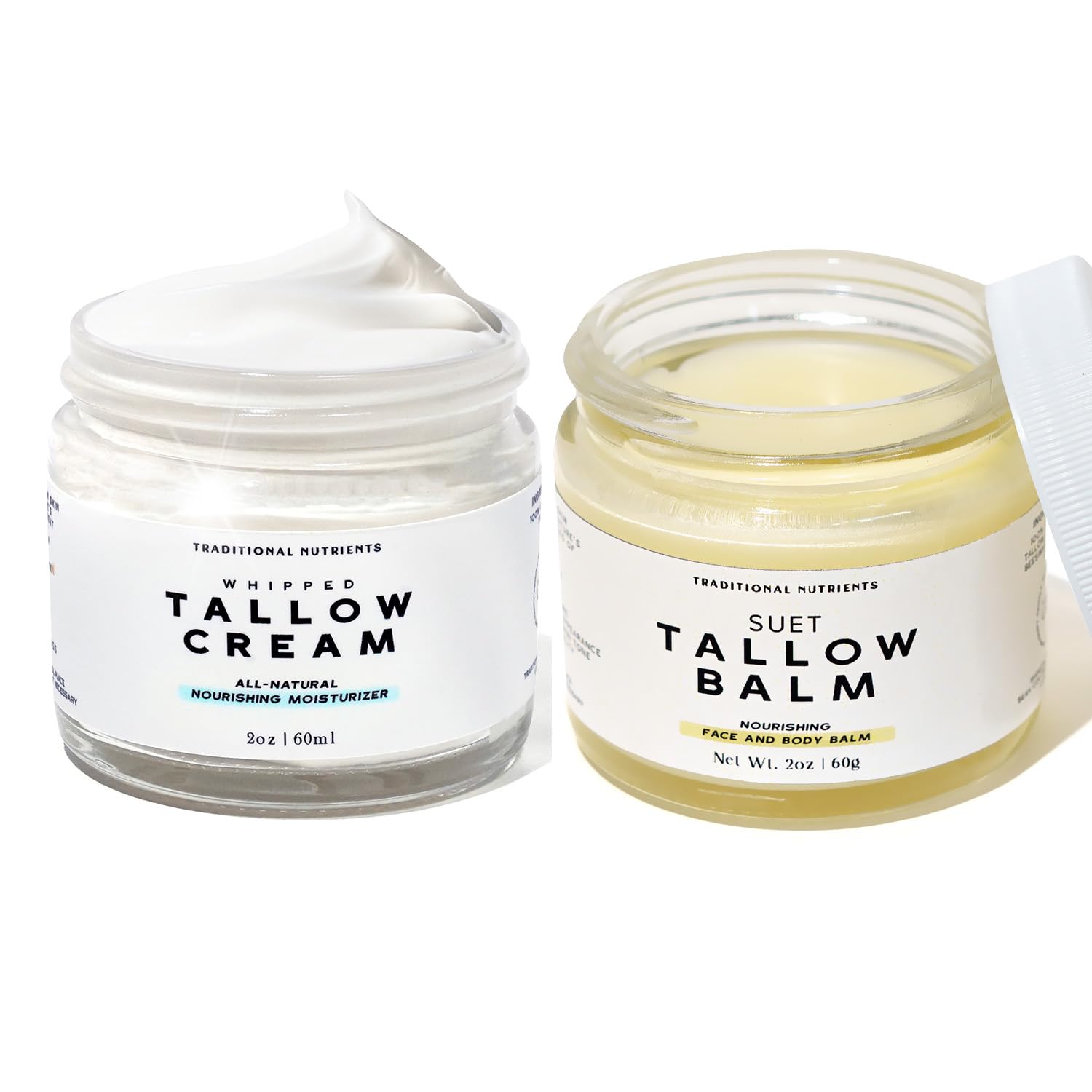 Amazon.com: TRADITIONAL NUTRIENTS Whipped Suet Tallow (2oz) + Suet ...