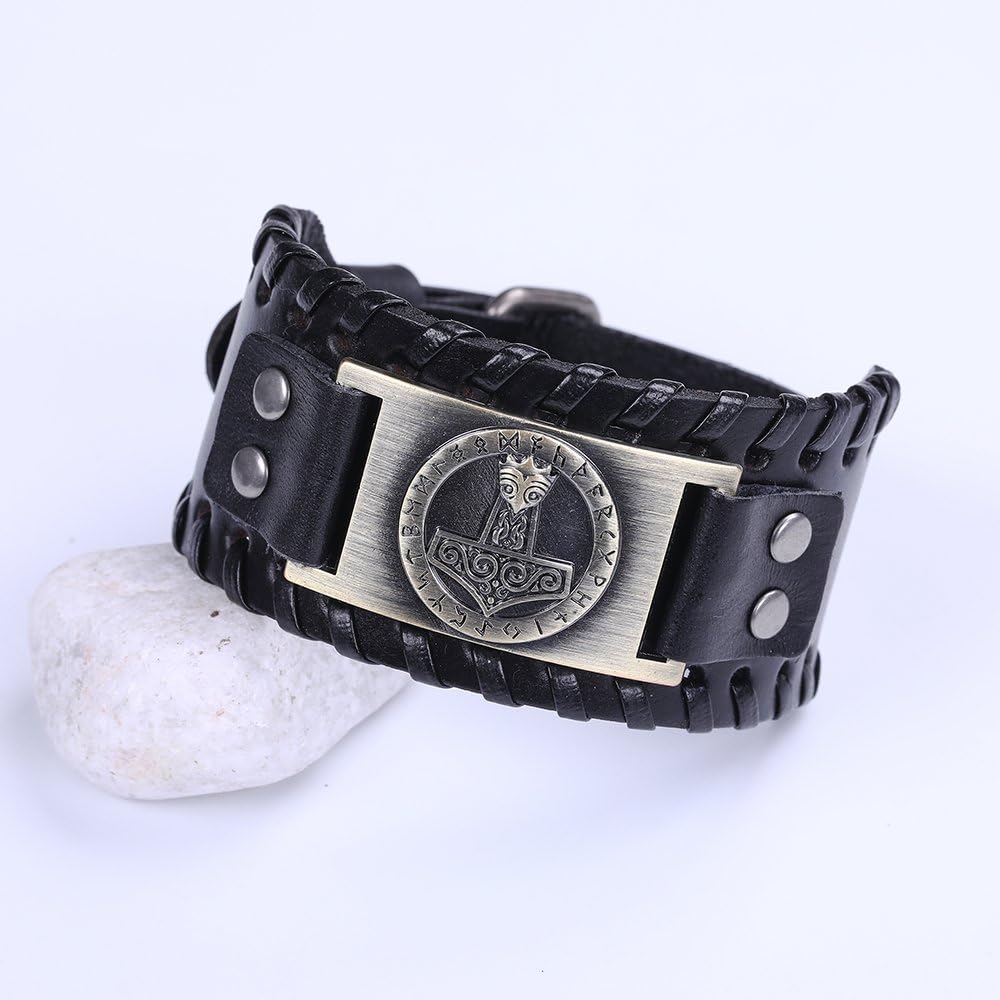 VASSAGO Vintage Norse Myth Thor’s Hammer Viking Runes Celtic Knot ...