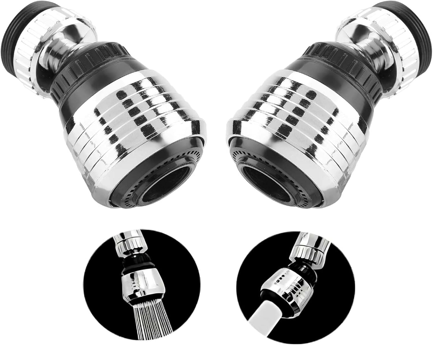 2 Pcs Kitchen Tap Spray Head, 360 °Swivel Kitchen Tap Spray Head Tap ...