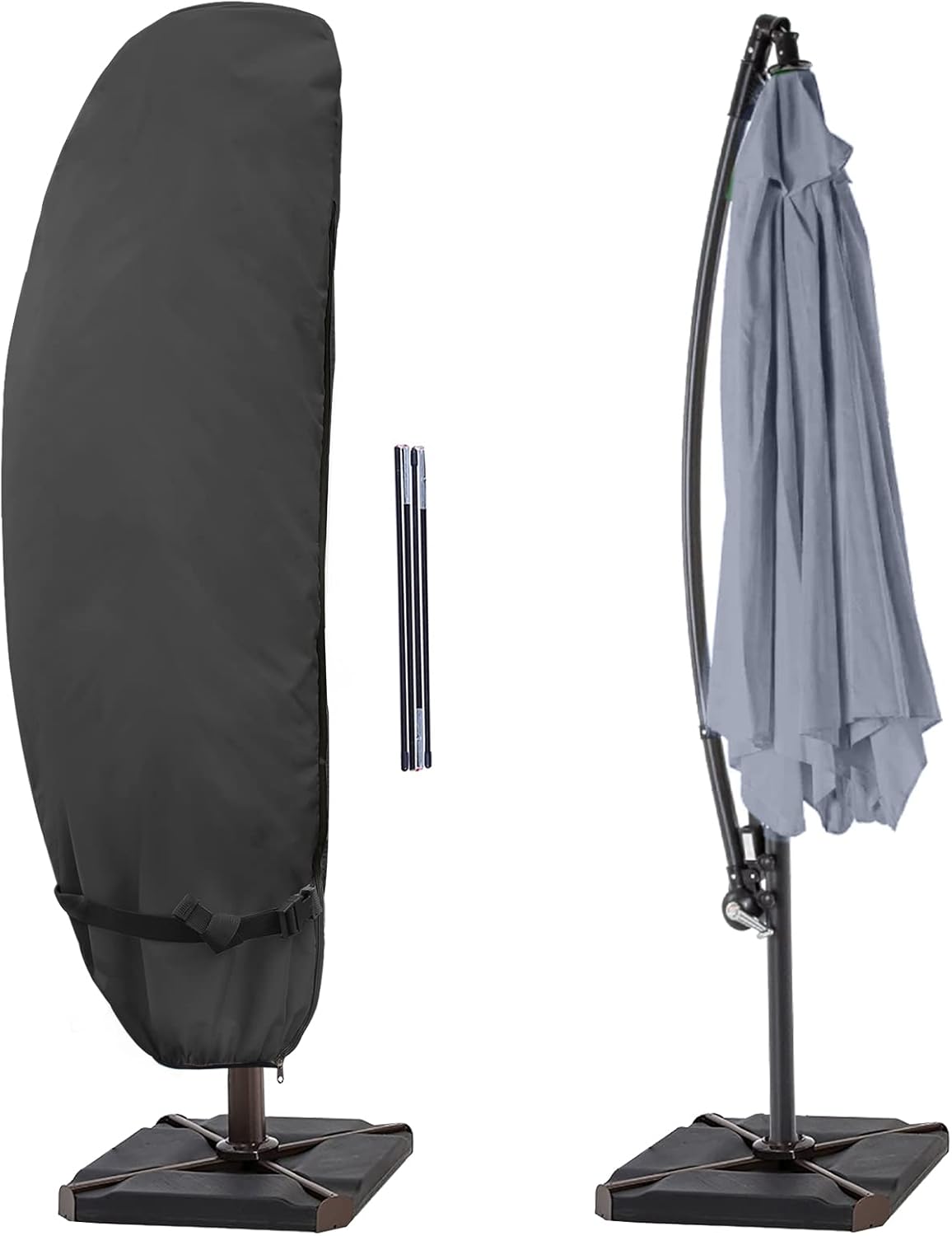 Amazon.com : STEECA Patio Waterproof Umbrella Cover, Outdoor Offset ...