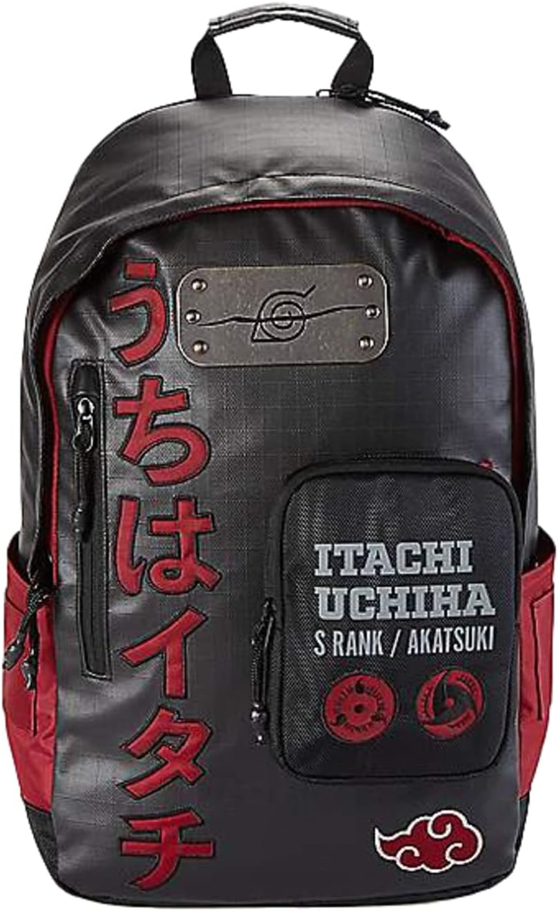 Naruto Kanji Logo Itachi Uchiha Backpack : Amazon.ca: Clothing, Shoes ...