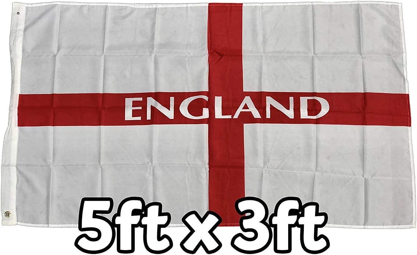 England Flag (material) - 5ft x 3ft : Amazon.co.uk: Garden