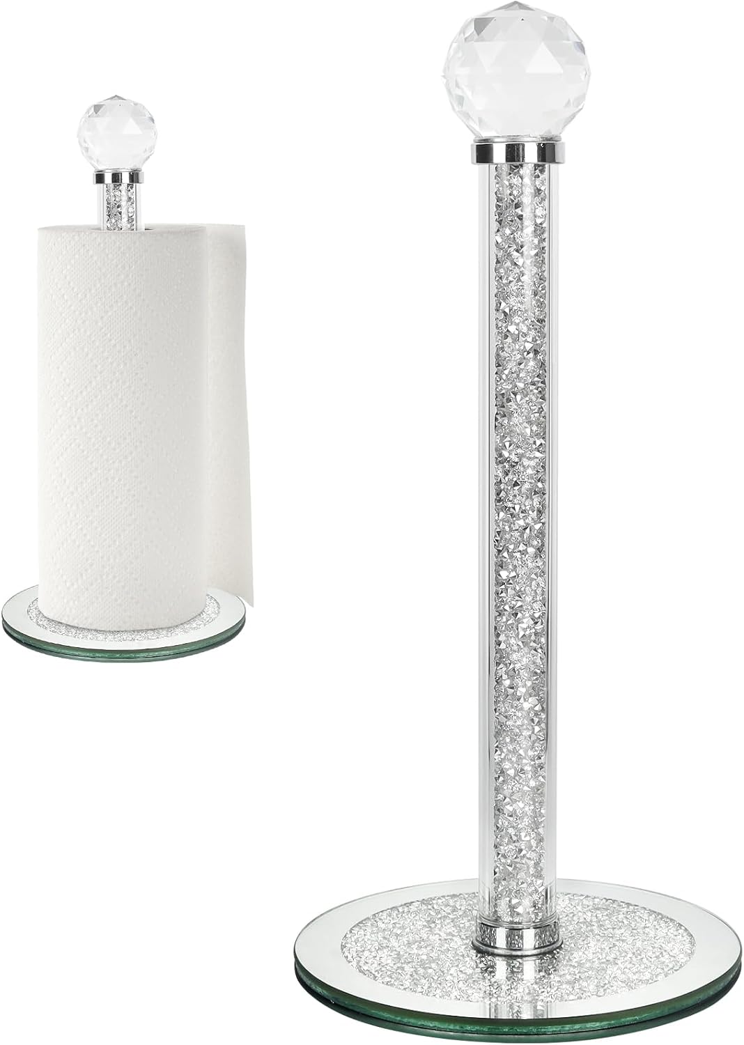 Amazon.com - Paper Towel Holder Stand, Silver Countertop Paper Towel ...