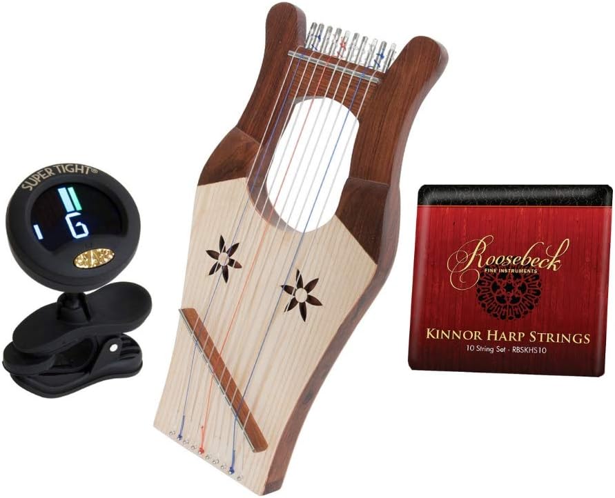 Amazon.com: Mini Kinnor King Davids Harp Light Renaissance W/Gig Bag ...