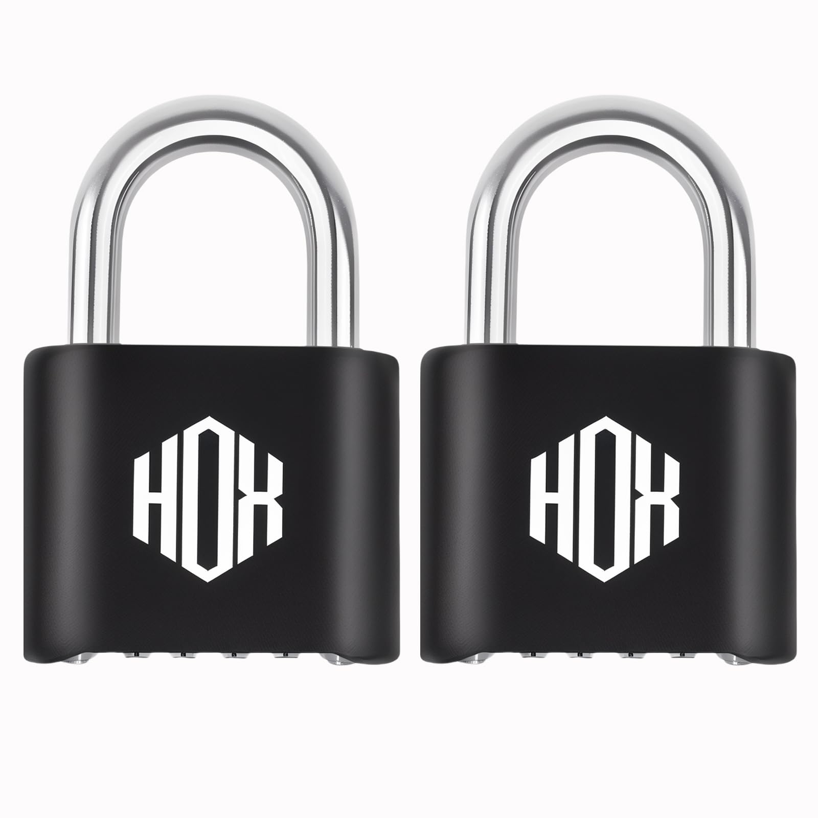 HOX 4 Digit Combination Lock, Outdoor Padlock - Heavy Duty Locker Lock ...