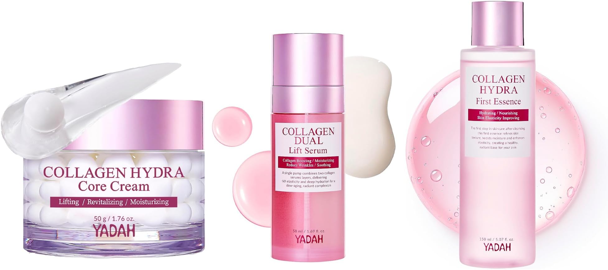 Amazon.com: YADAH Hydra Core Cream 1.69 fl oz Collagen Hydra Essence 5. ...
