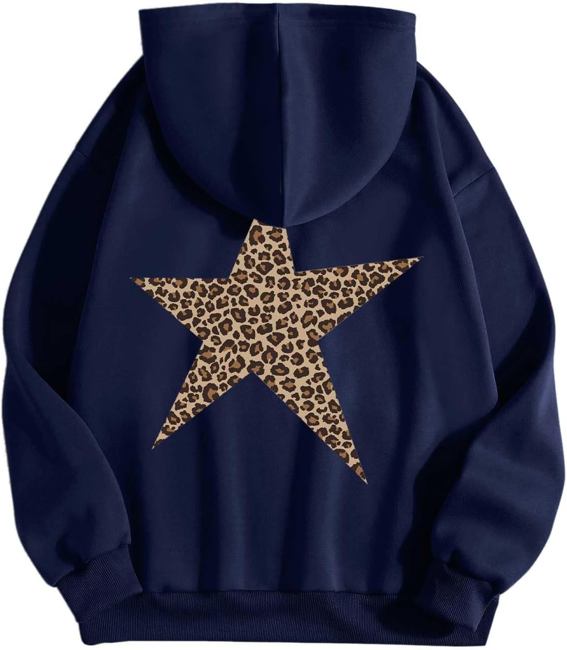 Amazon.com: Hfolob Star Graphic Hoodies Oversized Y2k Leopard Star ...