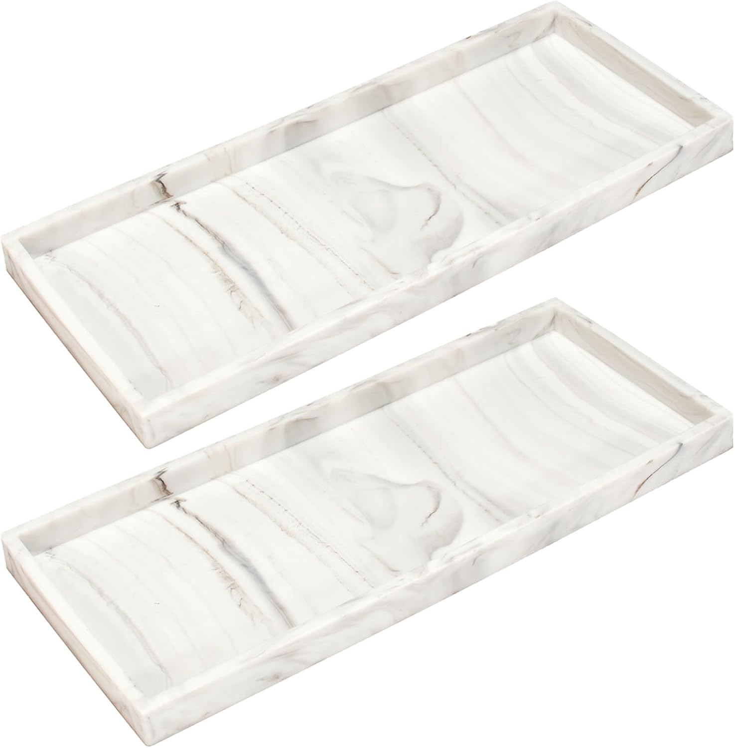 Amazon.com: DNC Silicone Bathroom Tray for Counter, 2PC 11.8" Vanity ...