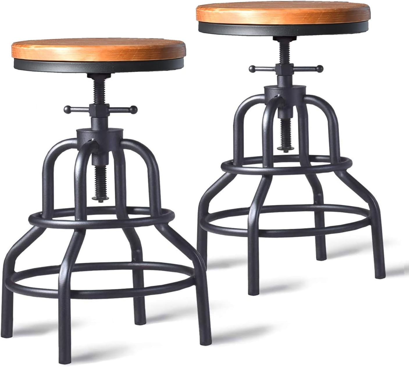 Amazon.com: Diwhy Industrial Vintage Bar Stool,Kitchen Counter Height ...