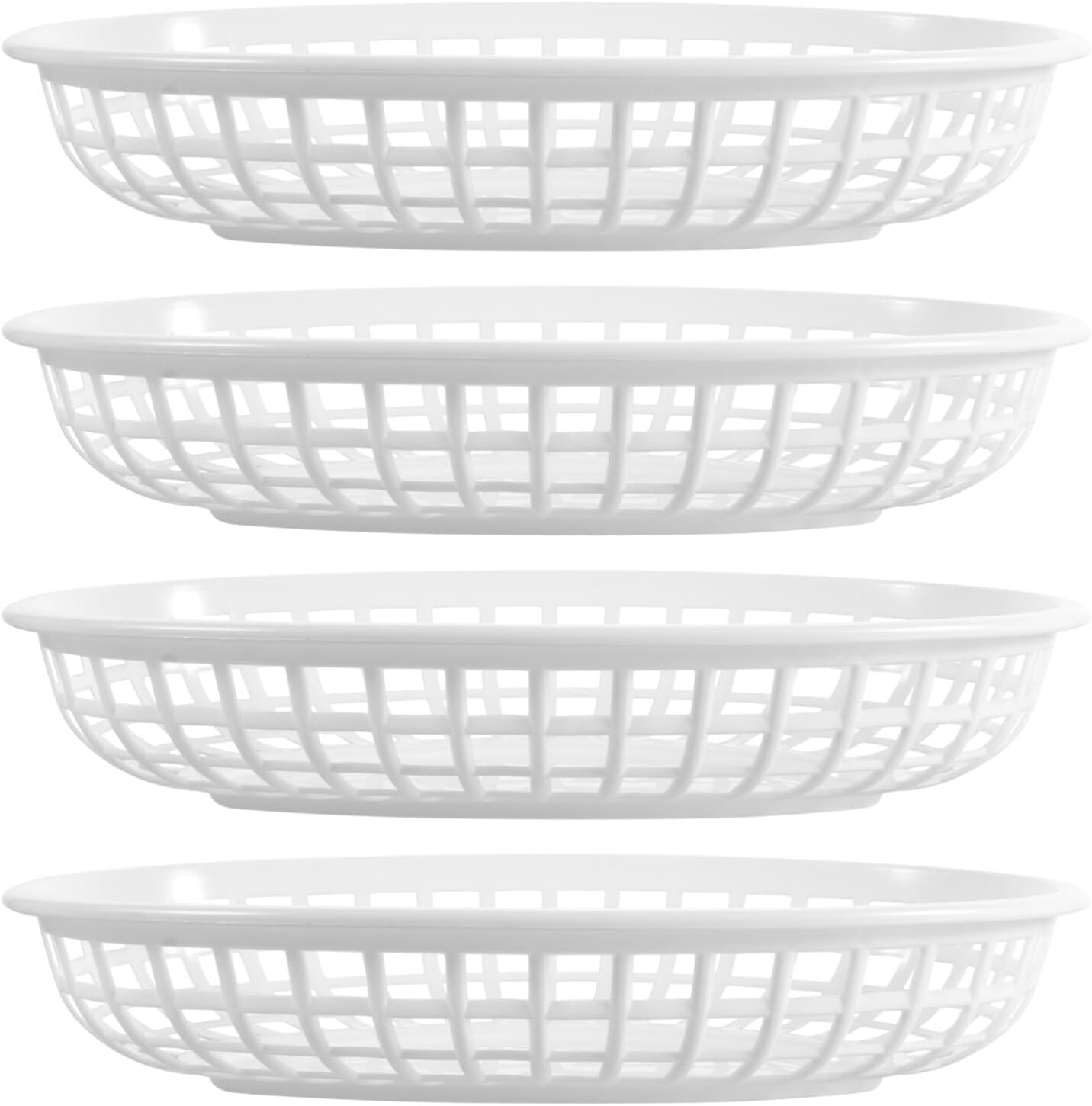 Amazon.com: Chip Serving Basket 4Pcs Fast Food Serving Baskets Oval ...