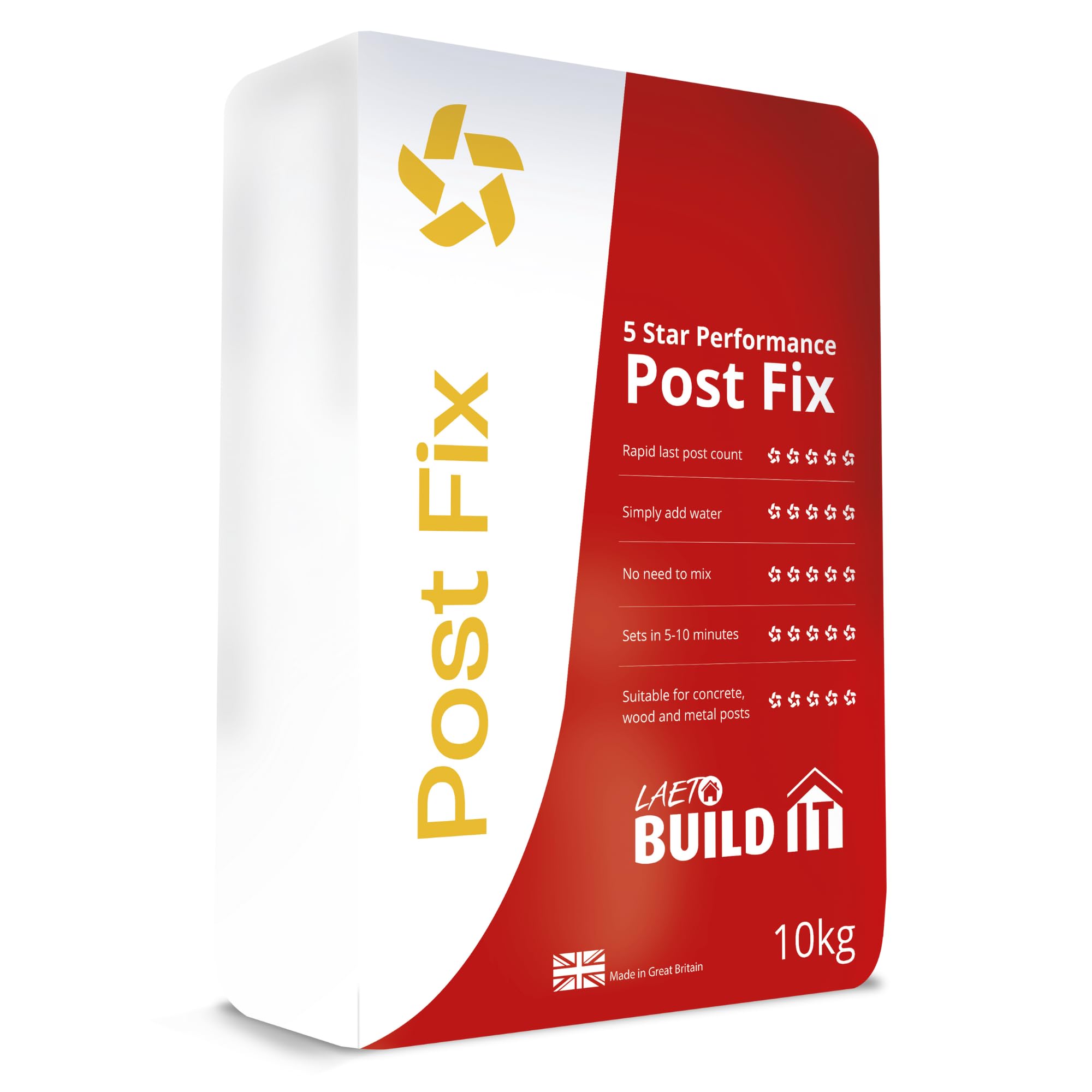 Laetofast Setting Concrete 20kg Quick Set Post Mix For Fence ...