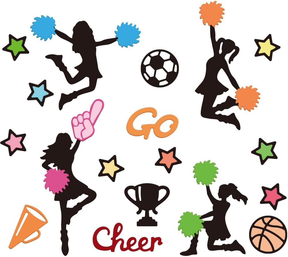 Amazon.com: GLOBLELAND Cheerleading Cutting Dies for Card Making ...
