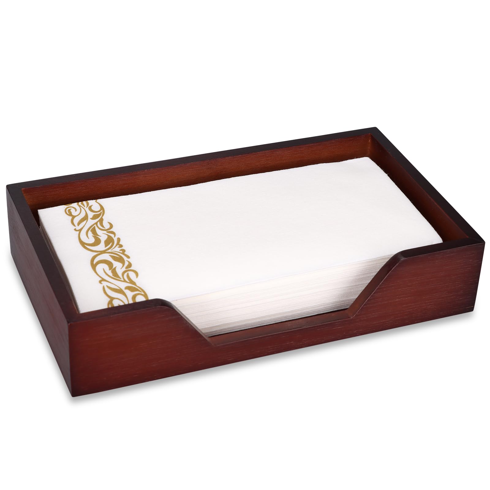 Amazon.com: Gtencemen Bamboo Napkin Holder for Kitchen Table Bathroom ...