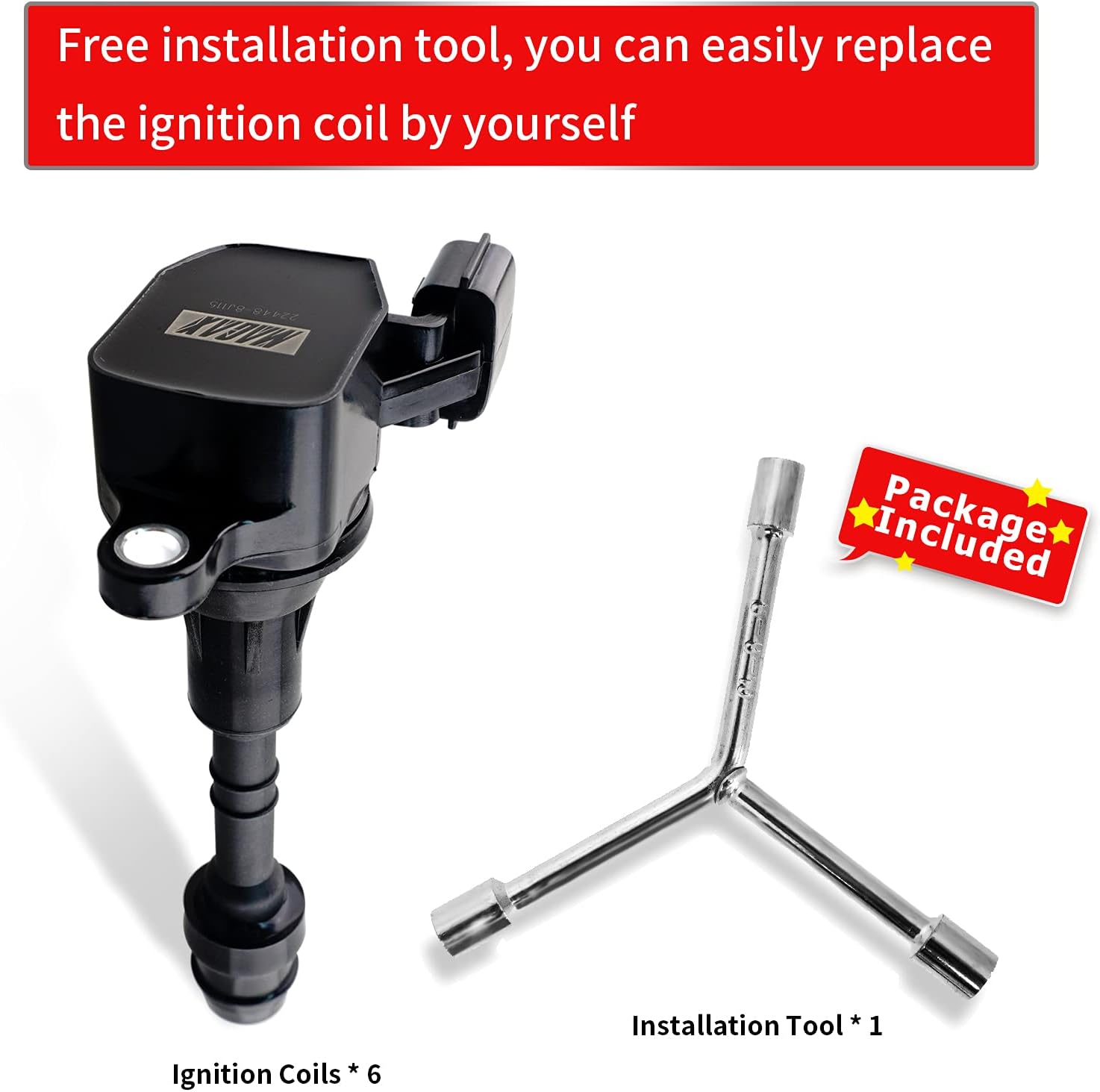 Set of 6 Ignition Coils UF349 C1406 Compatible with Nissan Altima ...