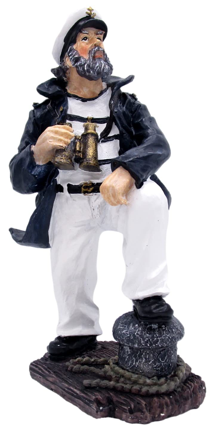 Amazon.com: Cape Cod Sea Captain Figurine - 9"- 10 1/2" - Bearded Men ...