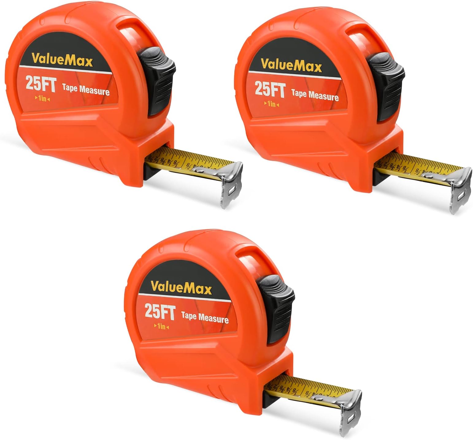 Topzone 25 Feet 3/4" inch Professional Retractable Steel Measuring Tape ...