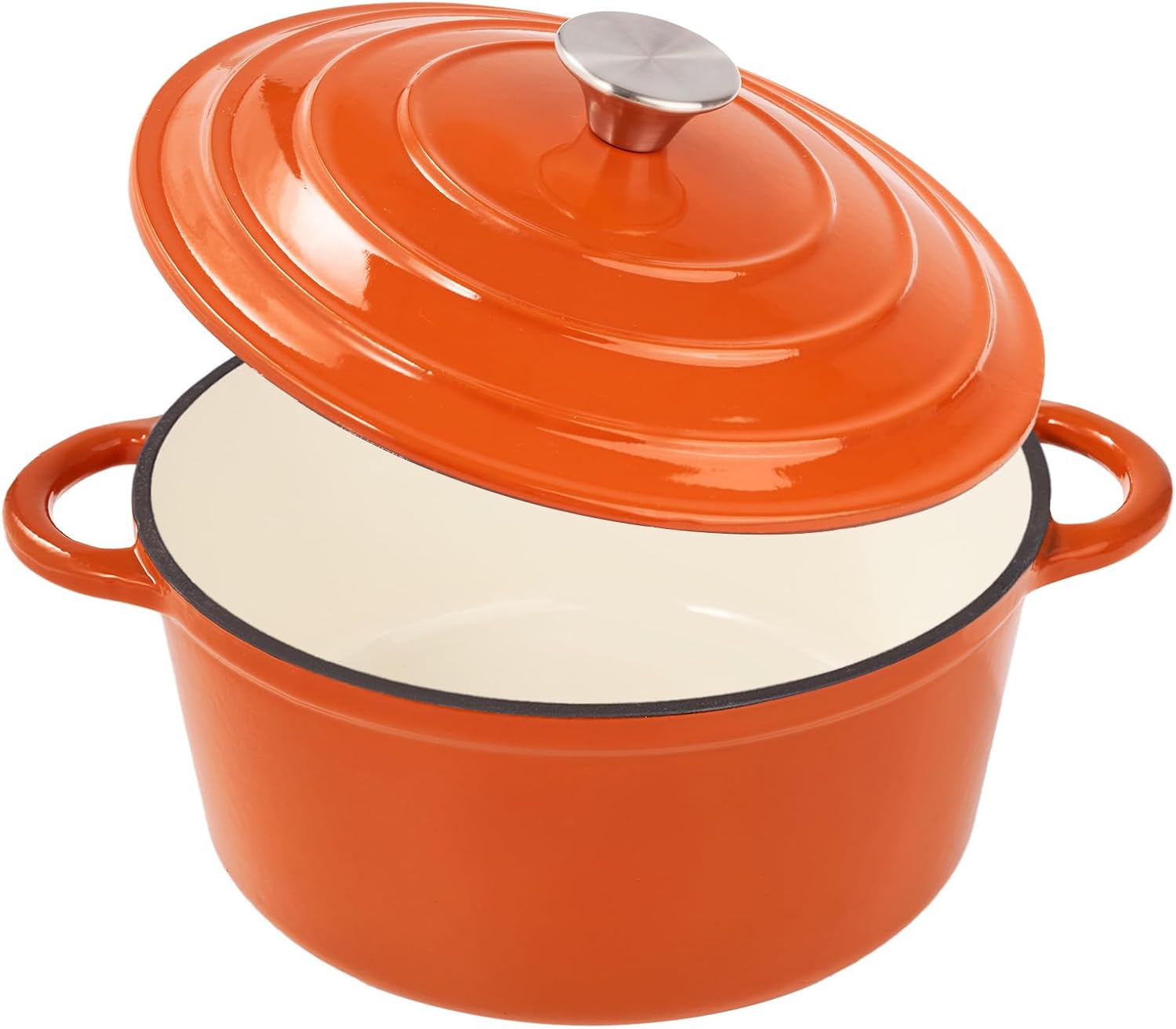 Amazon.com: Fijinhom 6 Quart Enameled Cast Iron Dutch Oven Pot with Lid ...