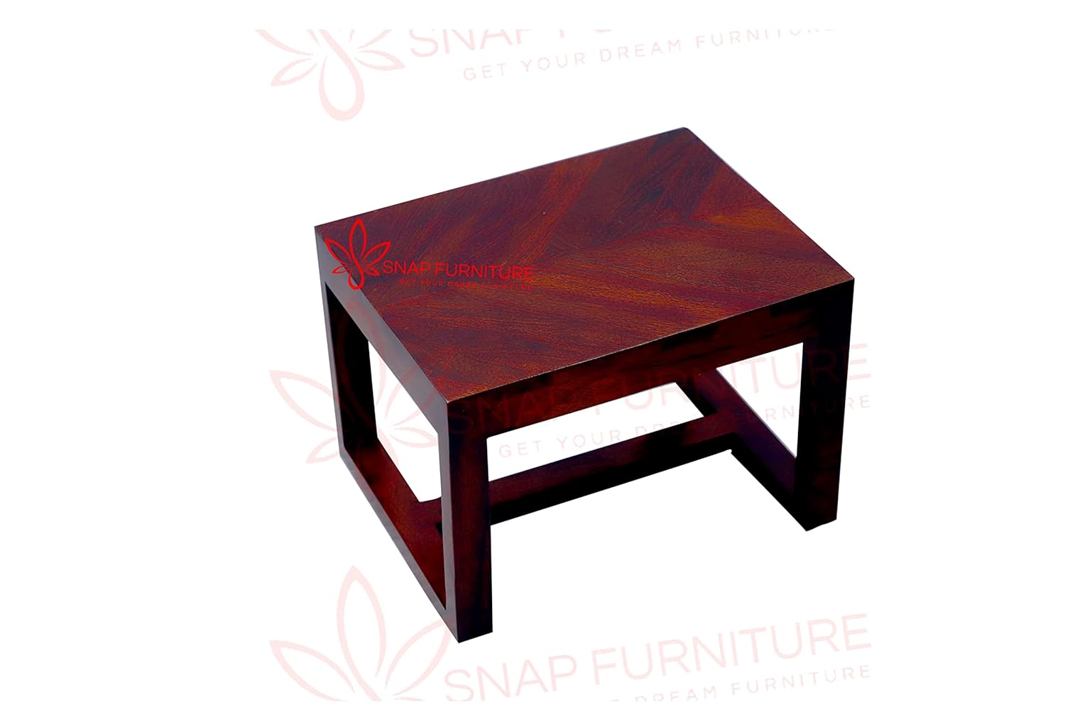 SNAP FURNITURE Solid sheesham Wood Stylish Stool/End Table/Bedside ...