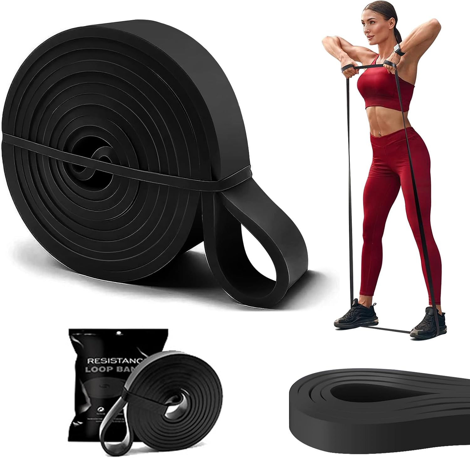 Resistance Pull Up Bands, Pull Up Assistance Bands, 4 Different Levels ...