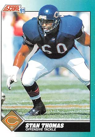 Amazon.com: 1991 Score Supplemental Football #83T Stan Thomas Chicago ...