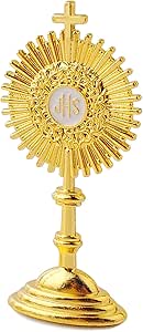 Amazon.com: Luomu Communion Standing Cross Chalice Statue JHS Emblem ...