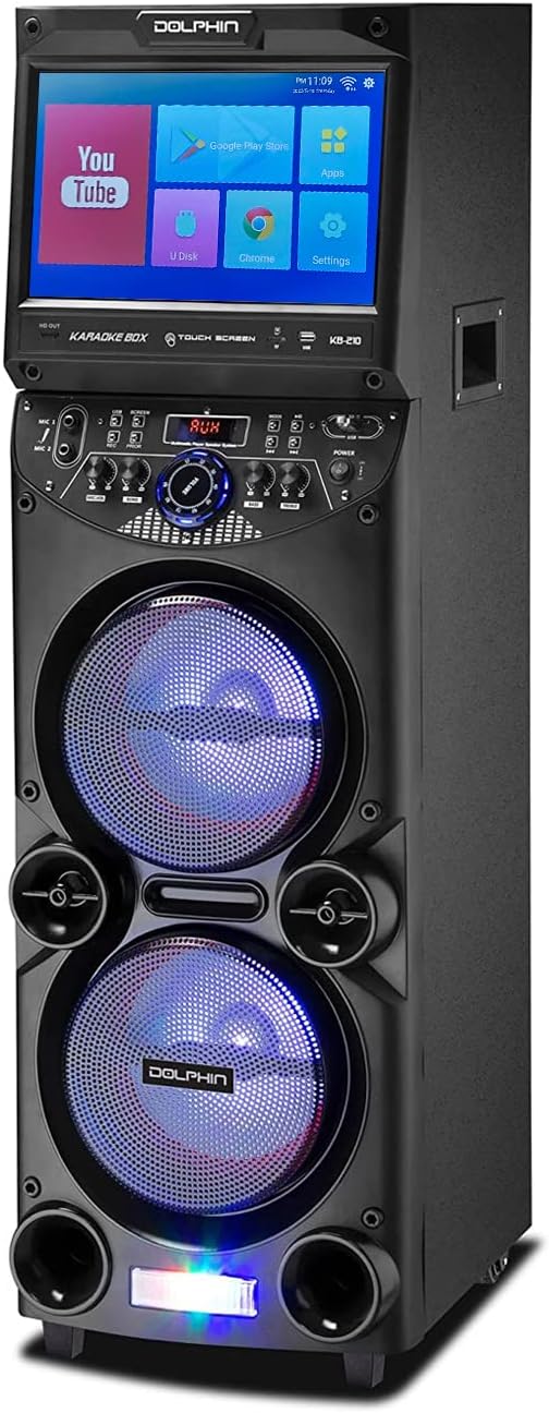 Amazon.com: Dolphin KB-210 Karaoke Box with 15" Touch Screen & Android ...
