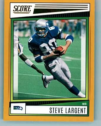 Amazon.com: 2022 Score Gold #180 Steve Largent Seattle Seahawks NFL ...