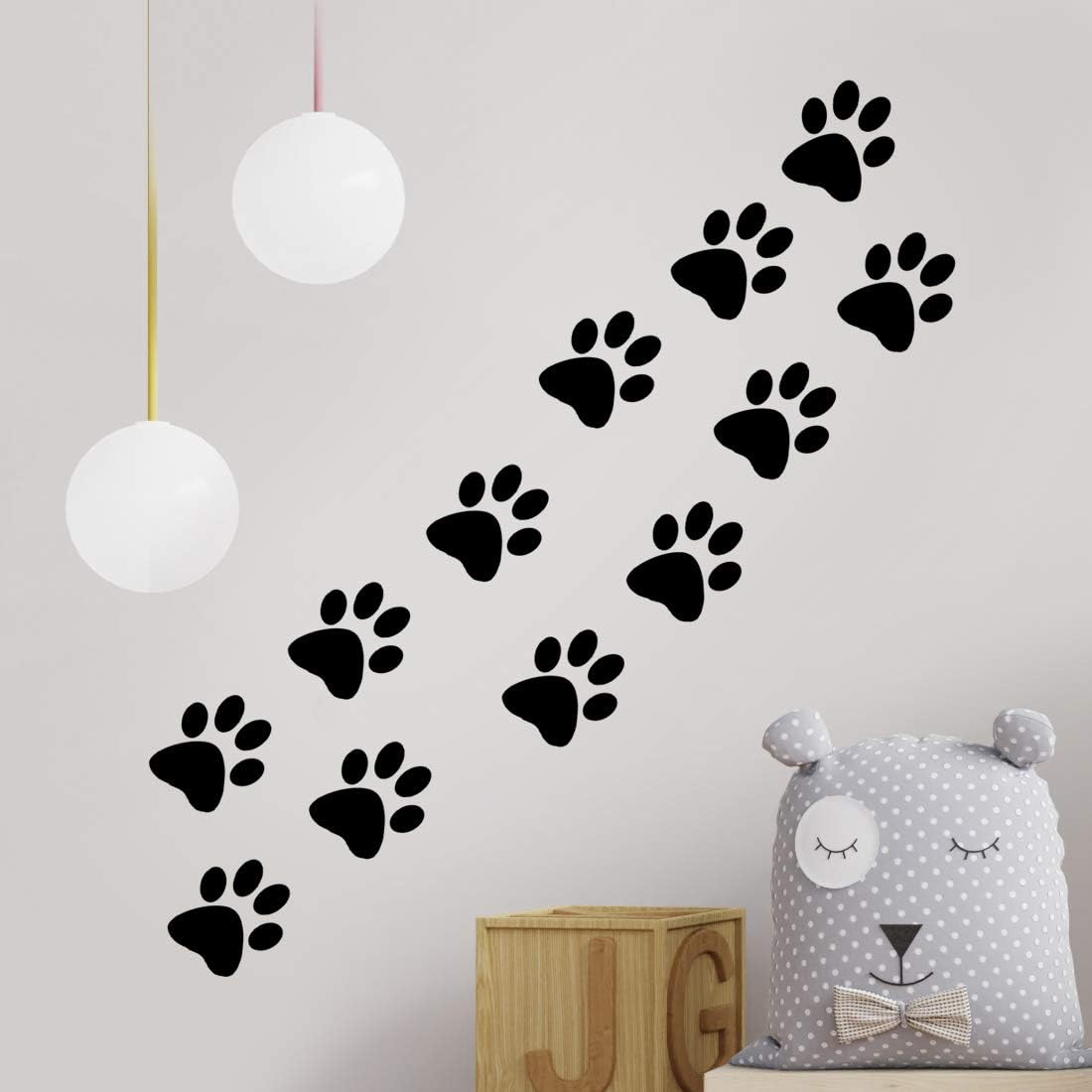 Cat/Dog Paws Stickers | Cute Animal Paw Prints Stickers | Paw Print ...