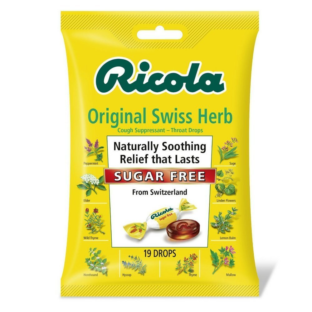 Amazon.com: Ricola Sugar Free Drops - Swiss Herb (Case of 24) : Health ...