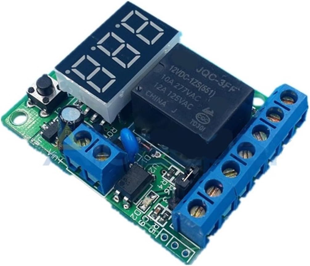 Amazon.com: DC12V/24V LED Digital Display Control Relay Module Voltage ...