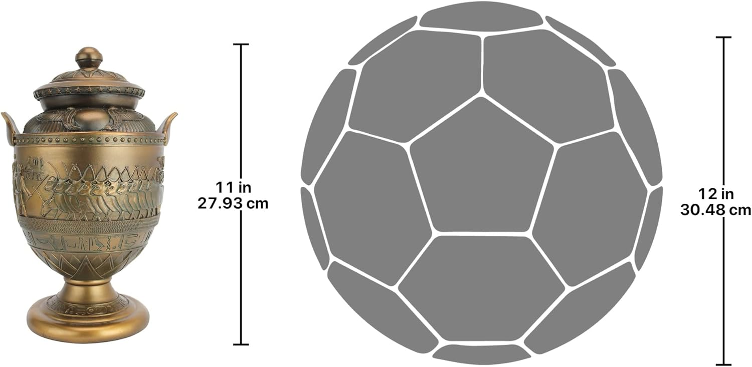 Design Toscano QL14583 Urna egipcia de presentación divina de culto ...