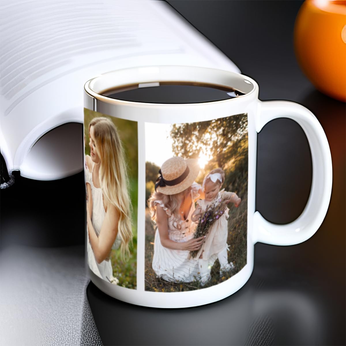 Amazon.com | Customizable Photo Collage Coffee Mug, Personalized ...