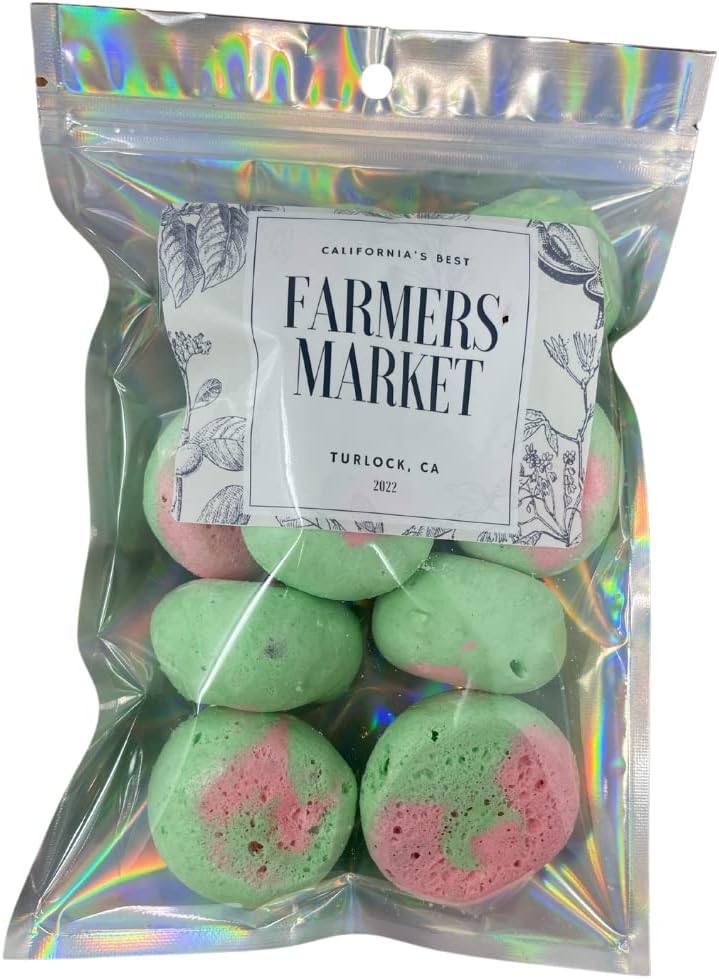 Amazon.com : Farmers Market Freeze Dried Blue Raspberry Taffy - Airy ...