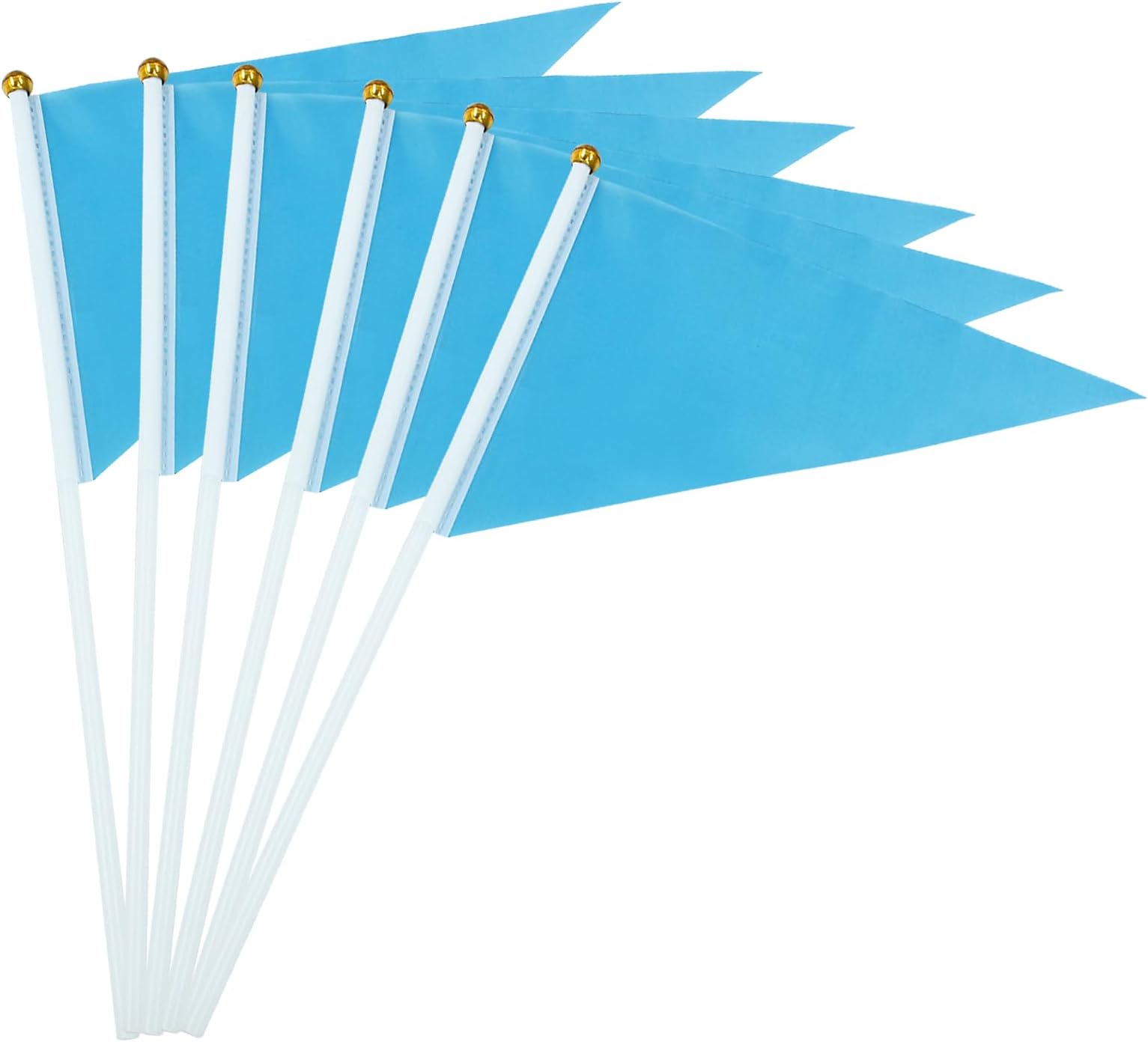 Amazon.com : MECCANIXITY Light Blue Flag Stick Hand Held Small Mini DIY ...