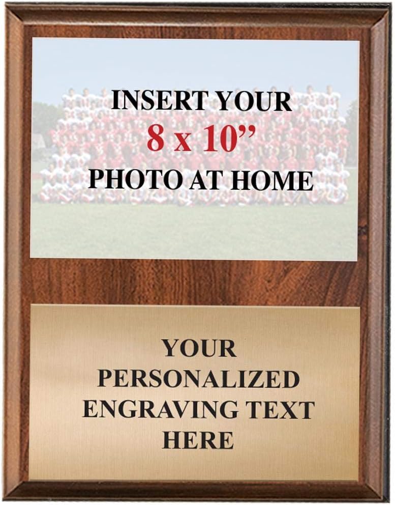 Amazon.com: 9 x 12 Vertical Photo Plaque - Custom Team Picture Plaque ...