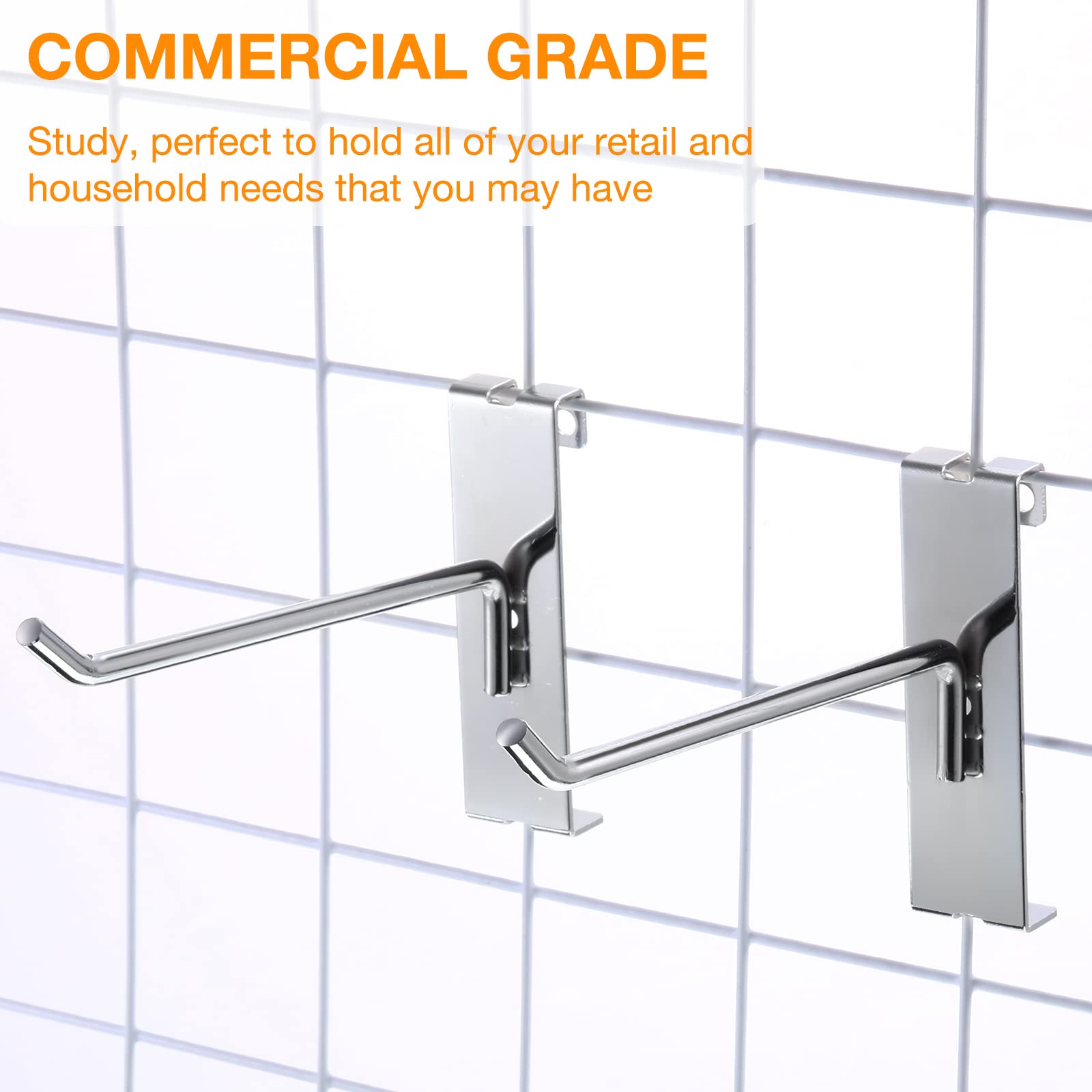 Snapklik.com : Chumia 50 Pieces 6 Inches Gridwall Panel Hooks Grid Wall ...