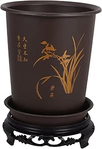 Amazon.com: ibasenice Oriental Plant Pot Set Large Abs Plastic Flower ...