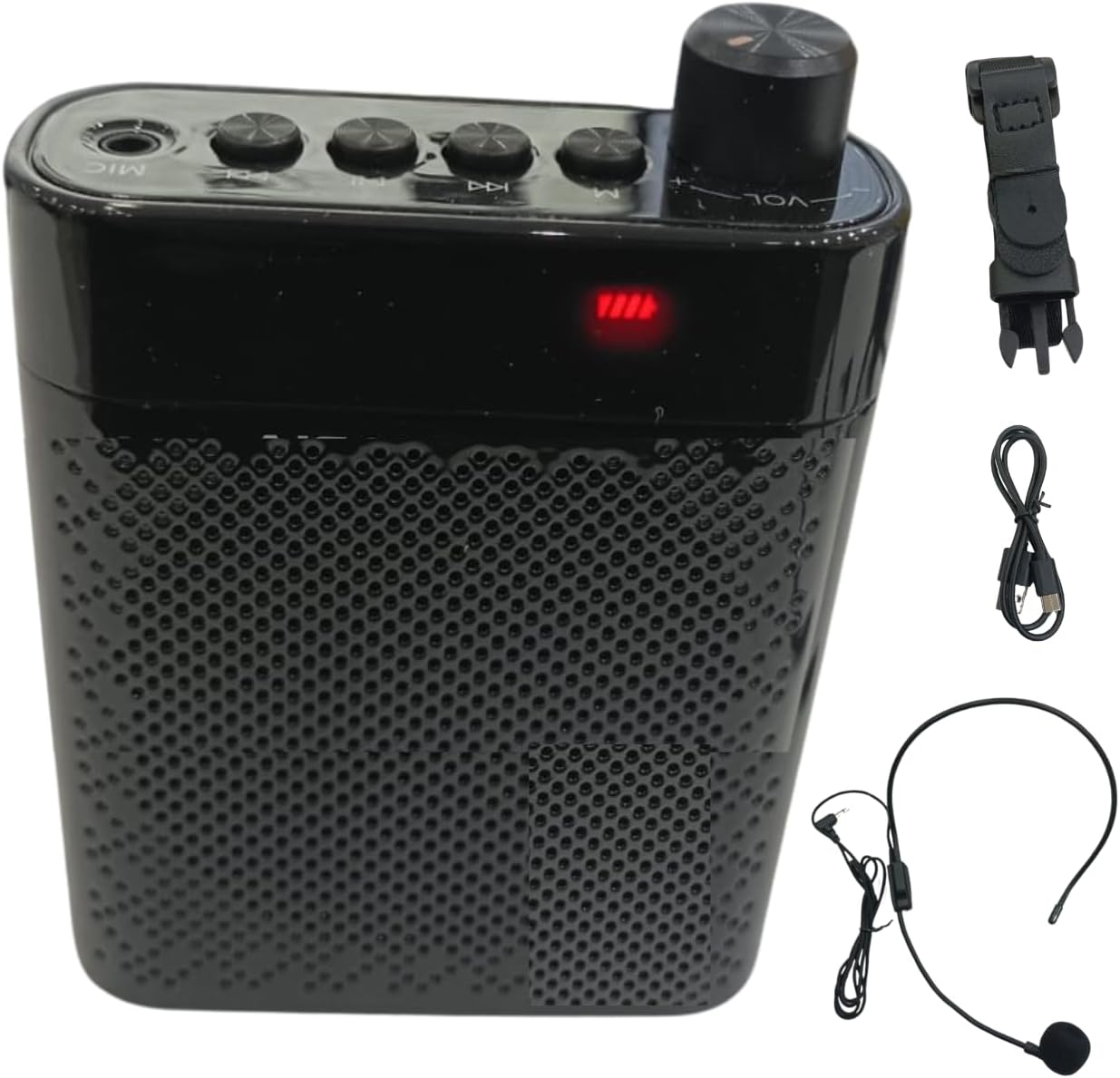 Amazon.com: Voice Amplifier with Headset Microphone Portable Speaker ...