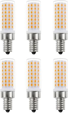 Dimmable E12 Led Bulb C7 T6 E12 7W 120V Warm White 3000K Equivalent to ...