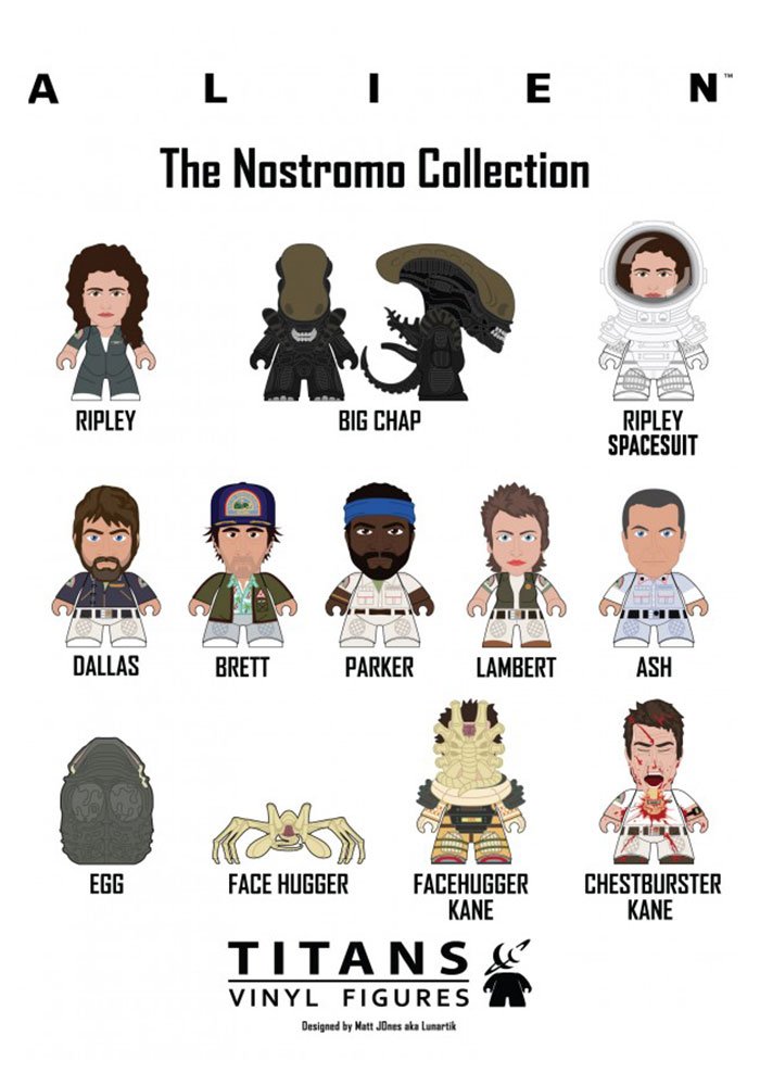 Alien Franchise Toys Alien Titans Collection Nostromo Mini Figures ...