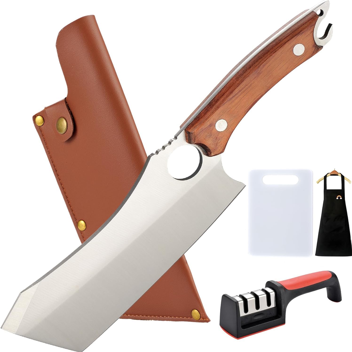 Amazon.com: Japanese Cleaver, Japan Knife, 6.8 Inch Japanese Meat ...