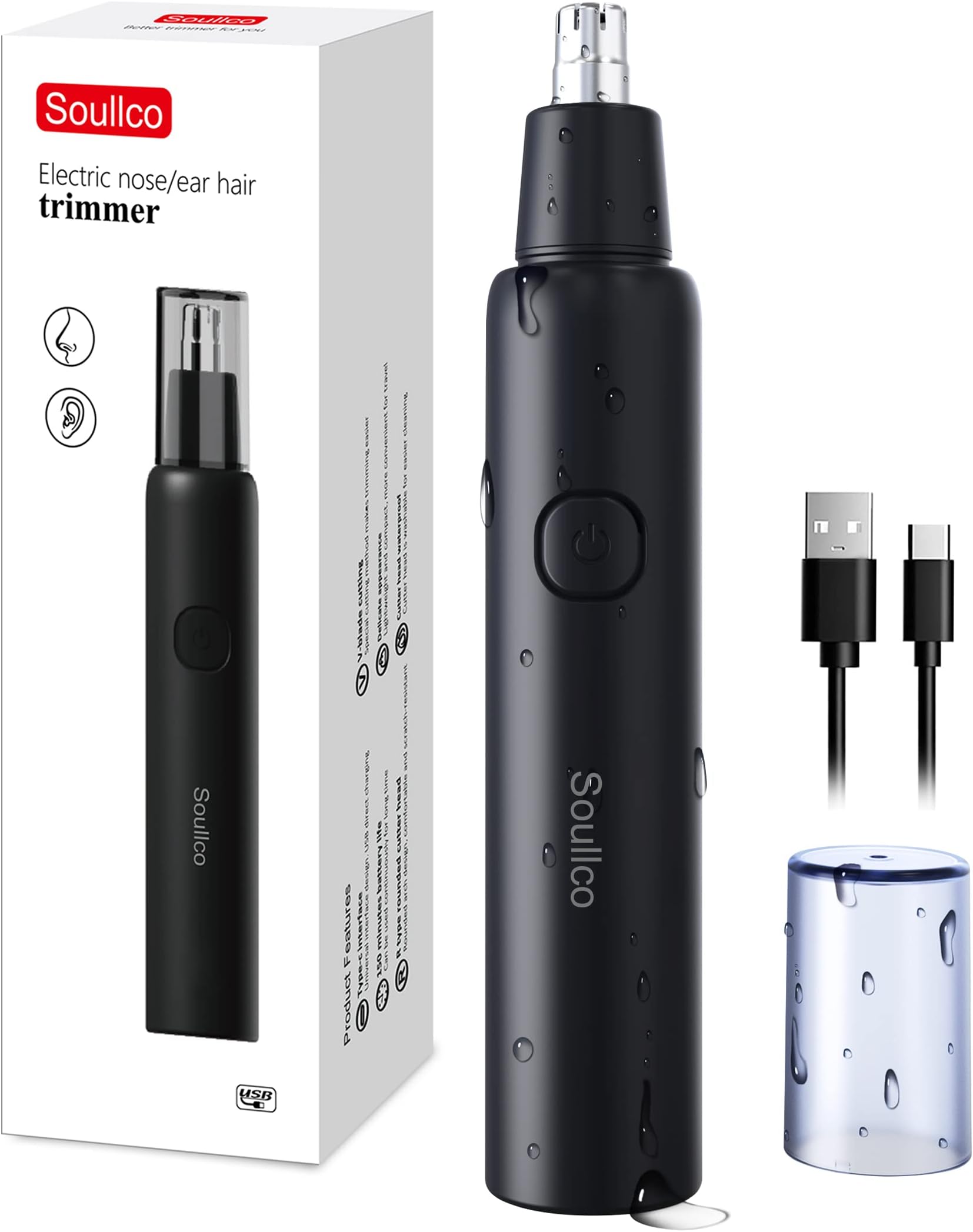 Amazon.com: NiceBirdie Nose Hair Trimmer for Men Women, USB ...